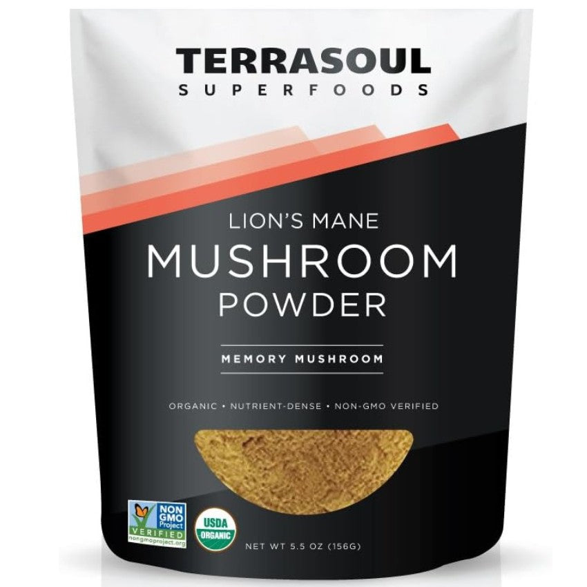Terrasoul Organic Lion’s Mane Mushroom Powder – Brain & Memory ...